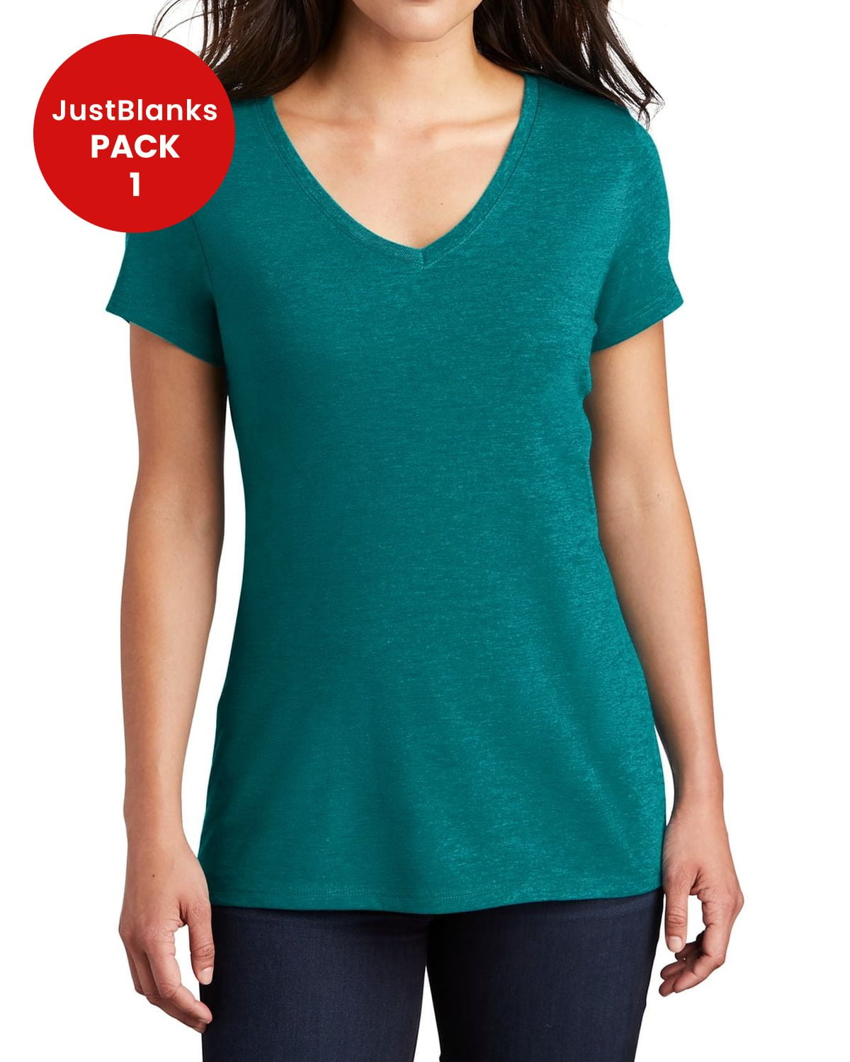JustBlanks Women's Perfect Tri Shoulder to shoulder taping 4.5-ounce V ...