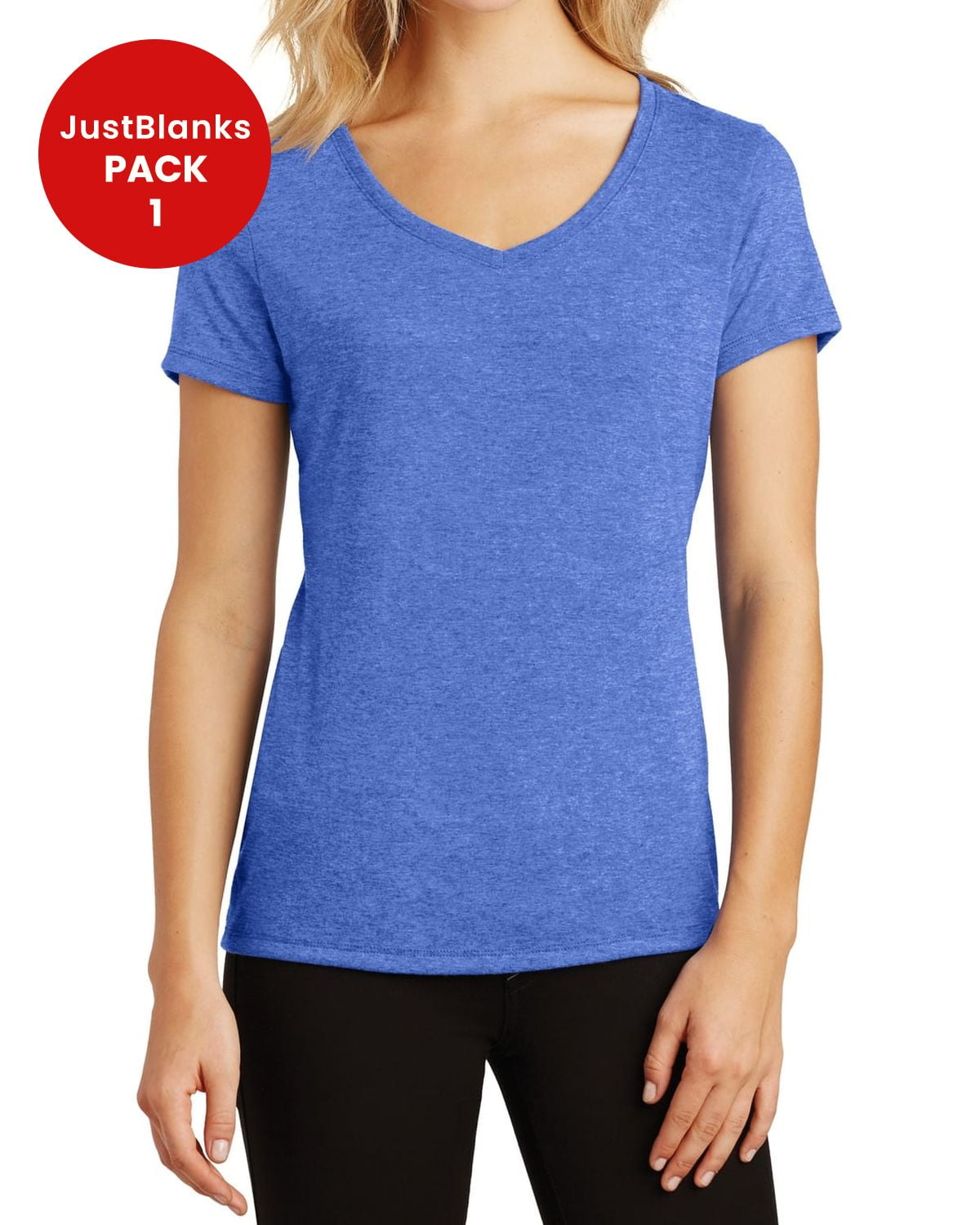 JustBlanks Women's Perfect Tri Shoulder to shoulder taping 4.5-ounce V ...