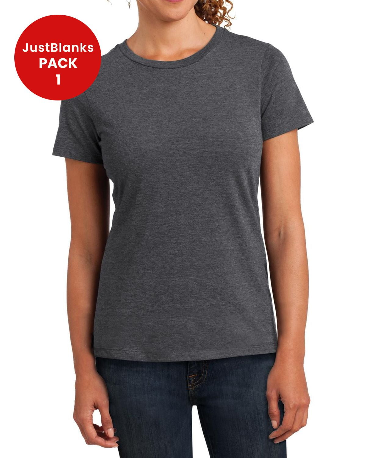 JustBlanks Women’s Short Sleeves Tee Simply Perfect Blend T-Shirt ...