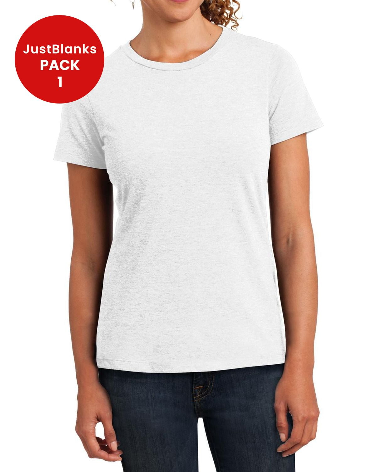 JustBlanks Women’s Short Sleeves Tee Simply Perfect Blend T-Shirt ...