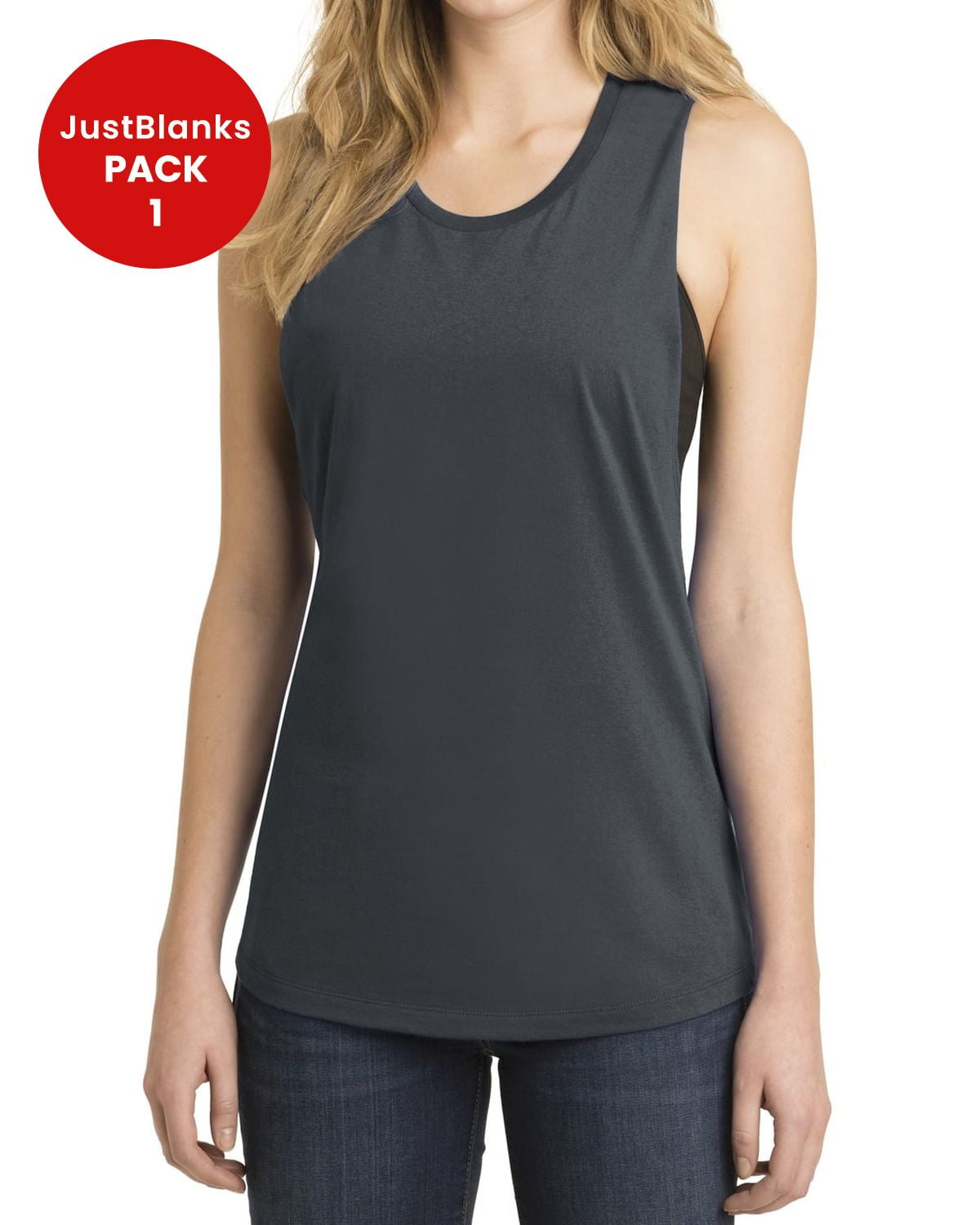 JustBlanks Juniors V.I.T. Festival Tank 100% Ring Spun Combed Cotton ...