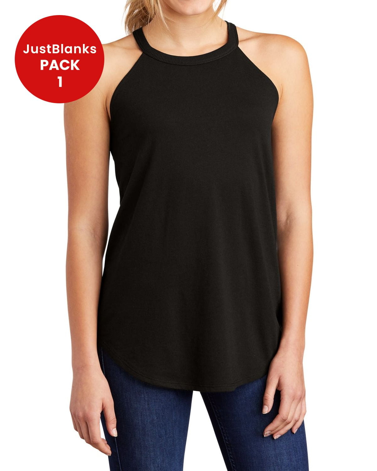 JustBlanks Women's Perfect Tri Rocker Tank Tri-Blend fabric infuses ...