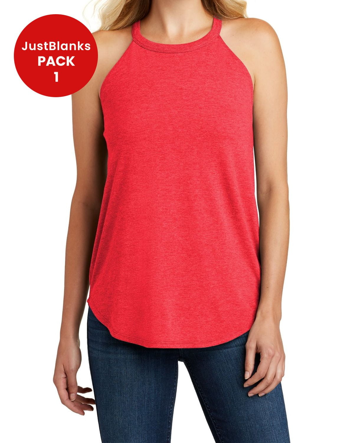 JustBlanks Women's Perfect Tri Rocker Tank Tri-Blend fabric infuses ...