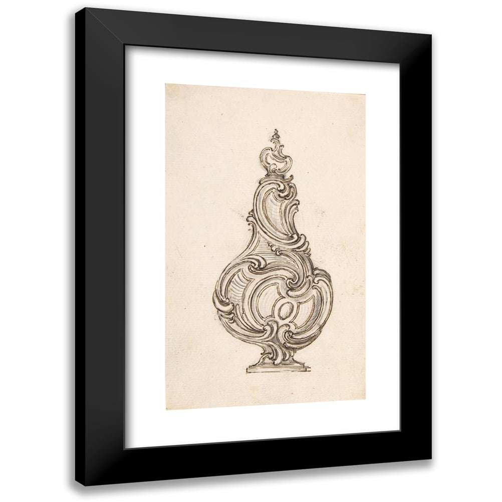 Juste Aurèle Meissonnier 10x14 Black Modern Framed Museum Art Print ...