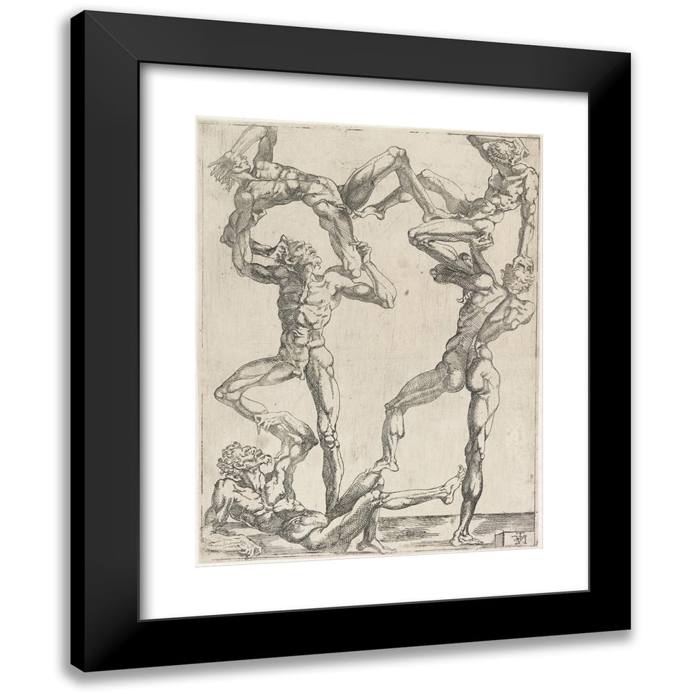 Juste de Juste 15x18 Black Modern Framed Museum Art Print Titled ...