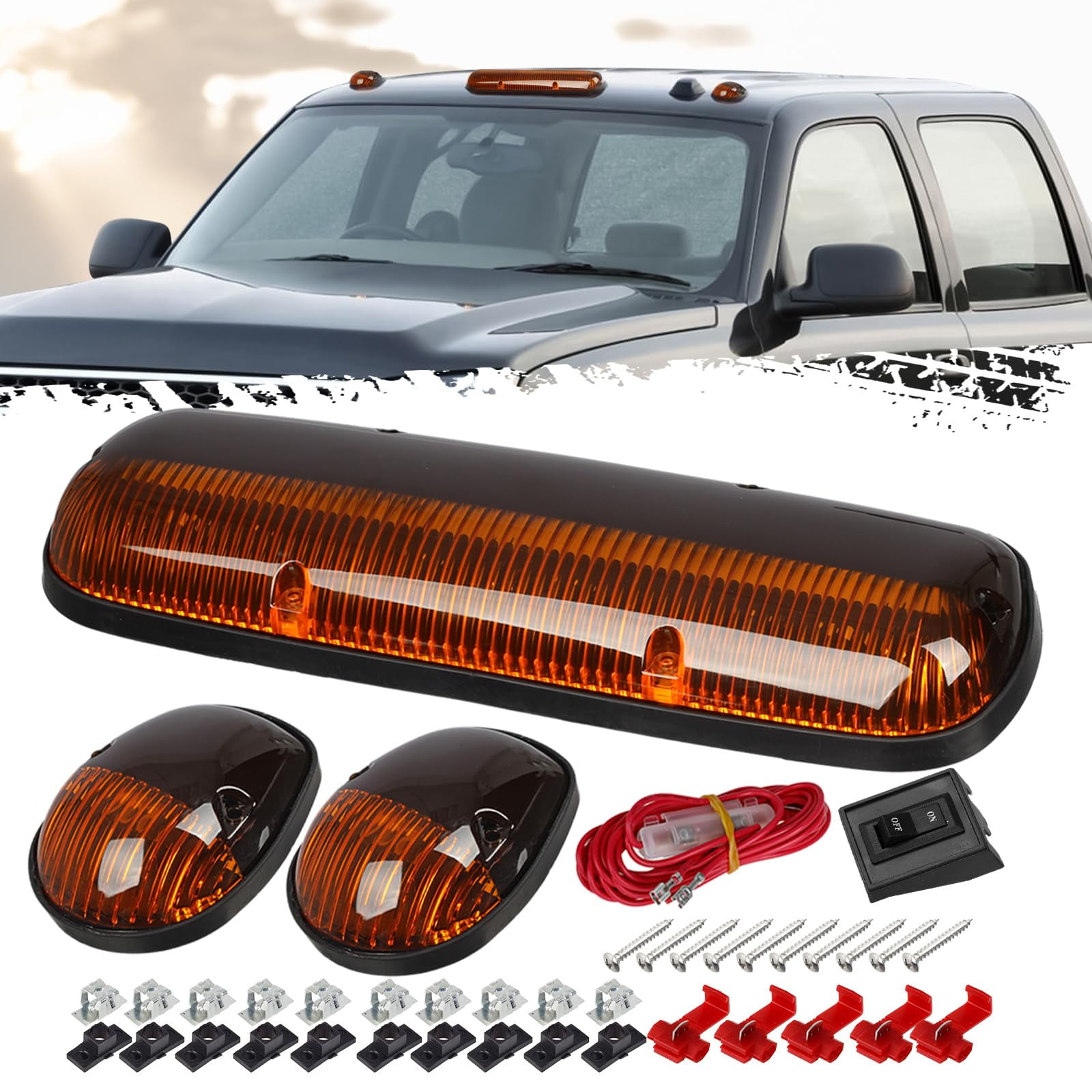 Justech 2 Pcs Rechargeable RRF12 Wireless Trailer Light Kit for Towing ...