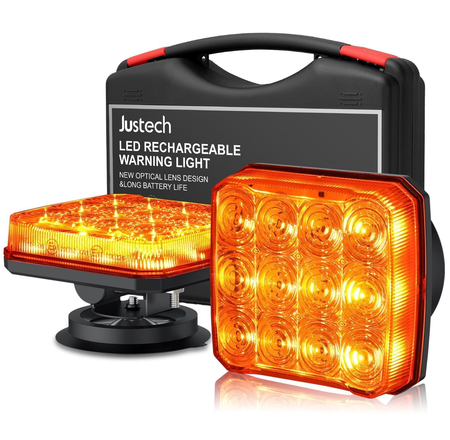 Justech 2 Pcs Rechargeable STF9 Wireless Trailer Light Kit Towing ...