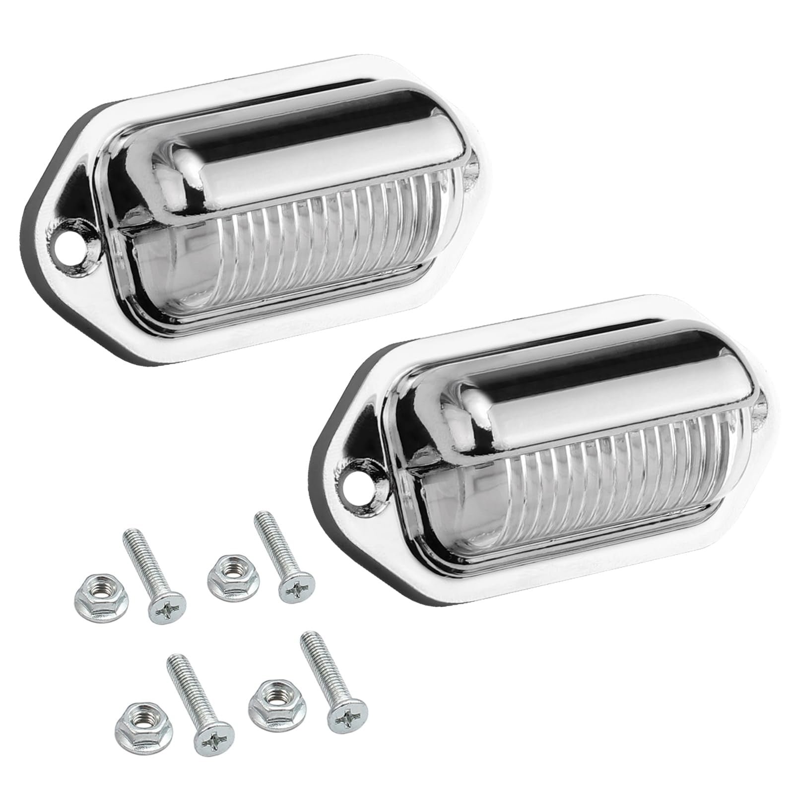 Justech 2PCS 4LED License MMF7 Plate Light, Waterproof 12V 24V LED Tag ...
