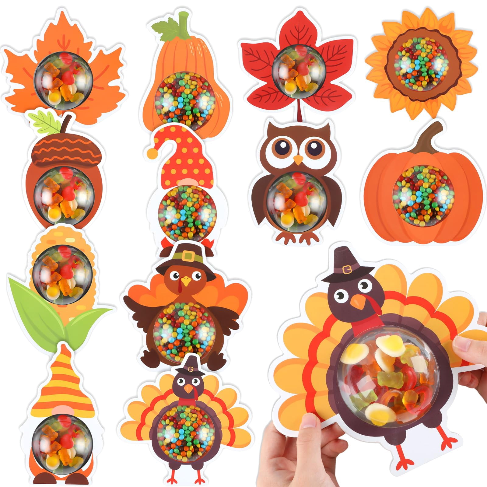 Justforjoyful 24pc Thanksgiving Candy IFF17 Treat Boxes DIY Fall Candy ...