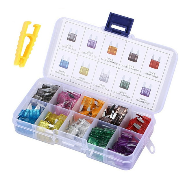 Justhard 120Pcs/Set Car Fuse Assortment Portable Universal Vehicle ...