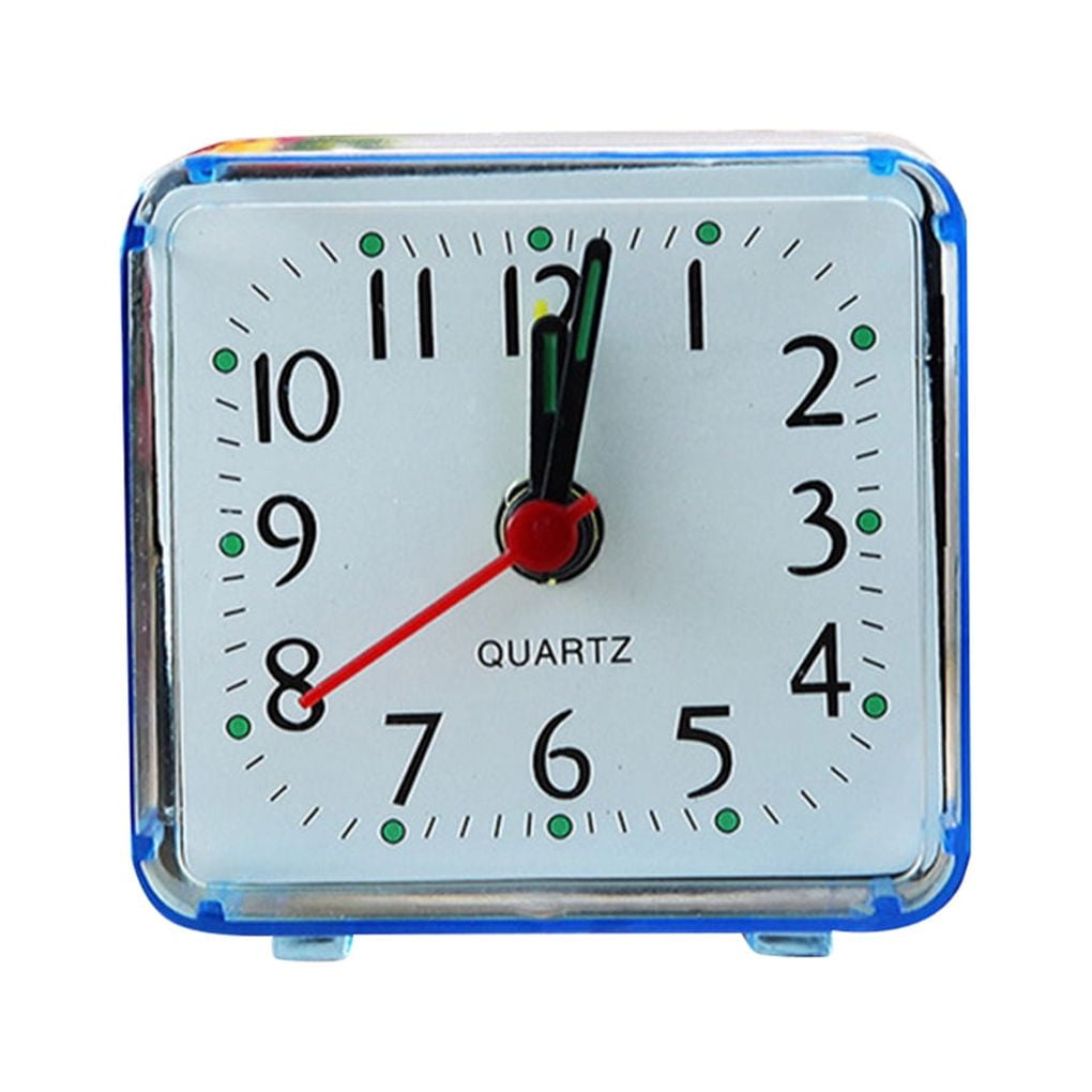 Justhard ABS Housing Clock Portable Cute Rectangular Replacement Quiet ...
