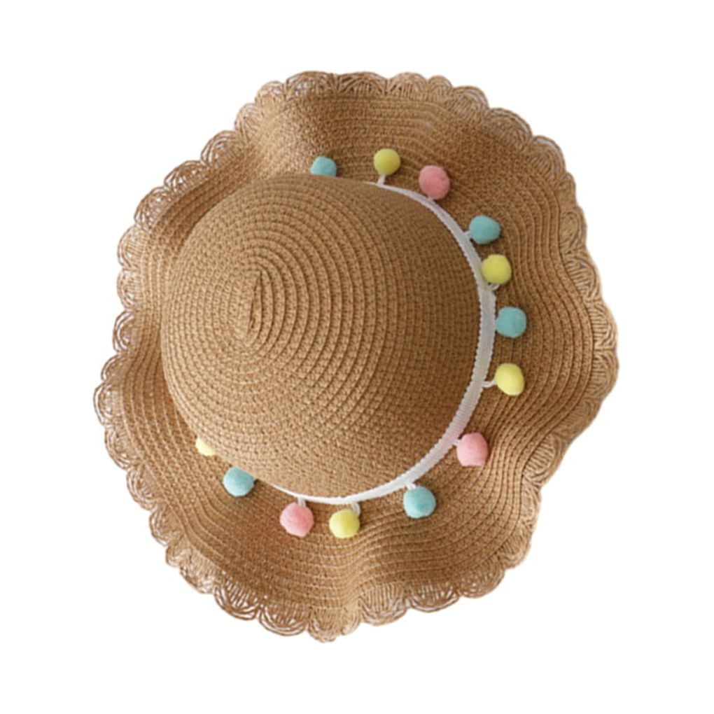Justhard Fashionable And Functional Girls Beach Hat And Straw-knitted ...