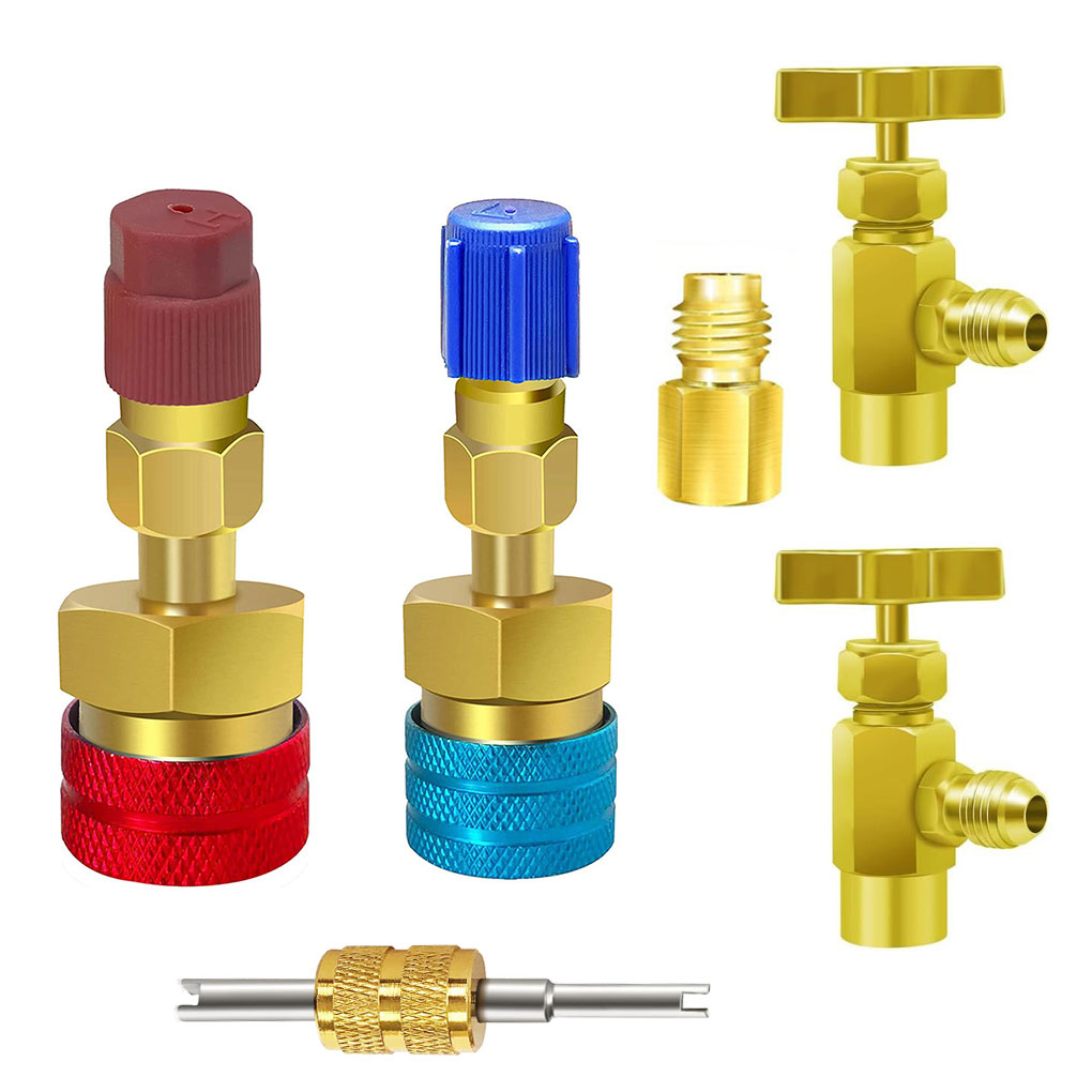 Justhard Quick Fitting Adapter For Air Conditioner Injectors ...