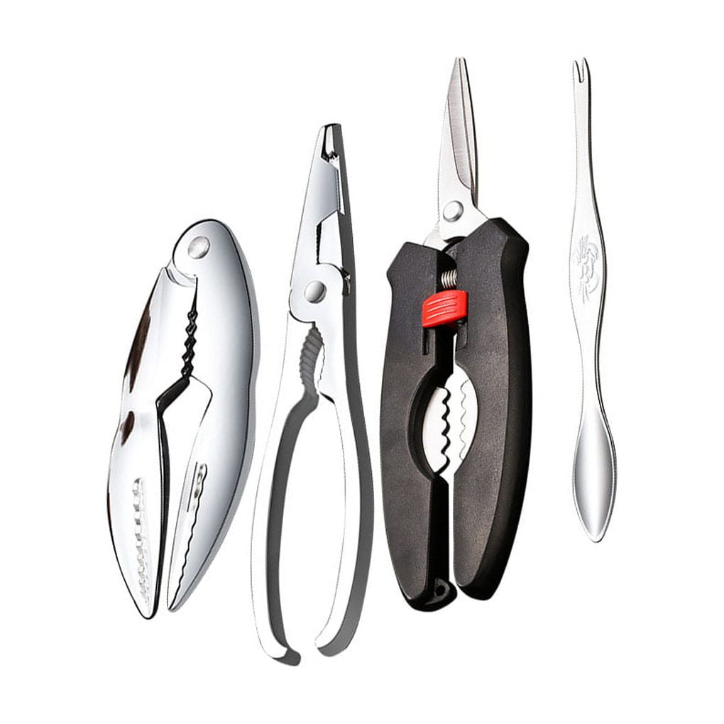 Justhard Seafood Eating Tool with Handle Clamp Kit Portable Multi ...