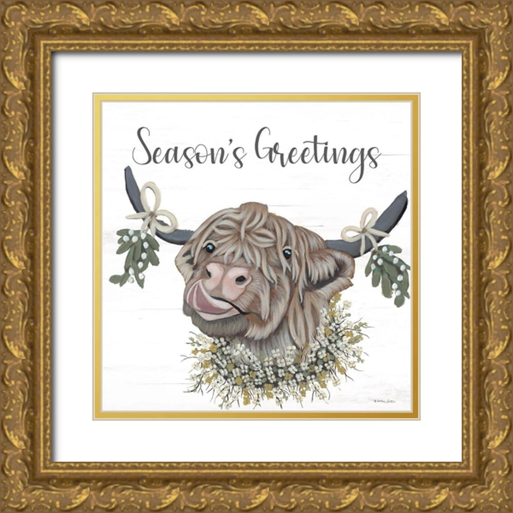 Justice, Ashley 15x15 Gold Ornate Wood Framed with Double Matting Museum Art Print Titled ...