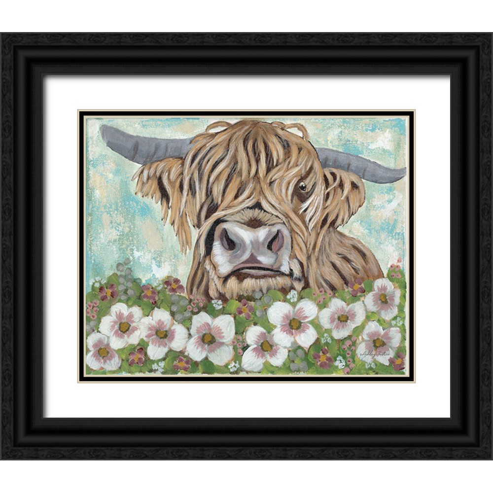 Justice, Ashley 31x26 Black Ornate Wood Framed with Double Matting ...