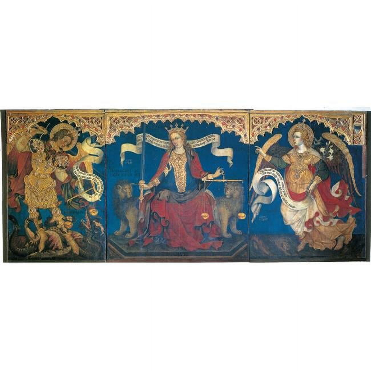 Justice Between The Archangels Michael & Gabriel Poster Print - 24 x 18 ...