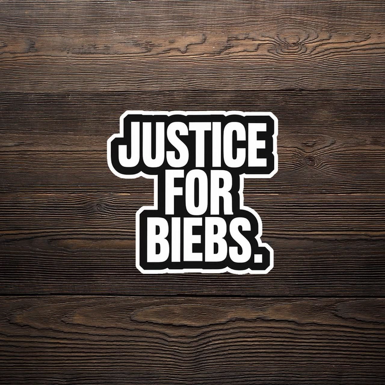 Justice For Biebs Vinyl Sticker For Justin Bieber Fans, Laptops ...
