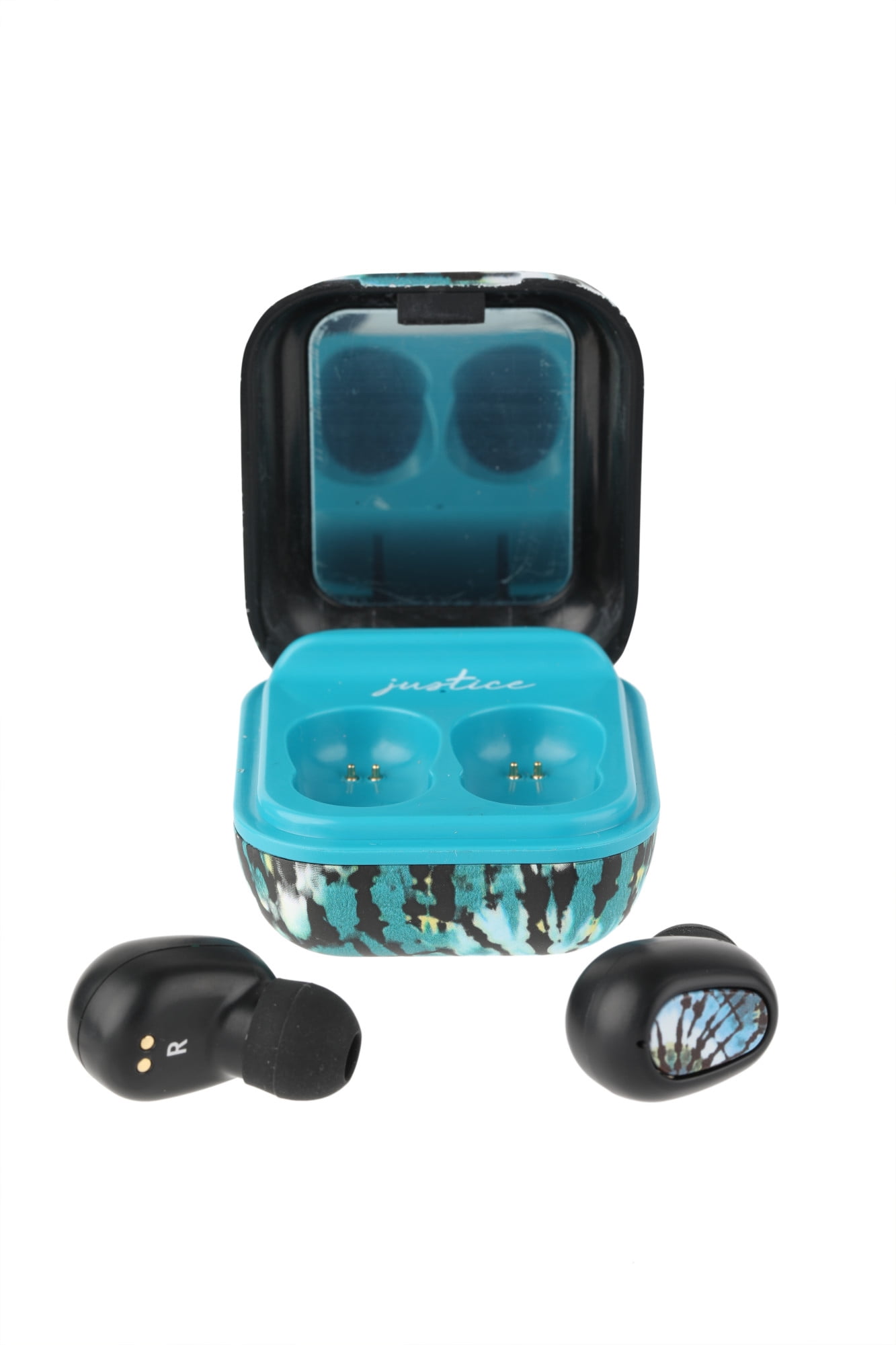 Justice Bluetooth True Wireless Earbuds, Blue Tie-Dye, JUSEB02-TL ...