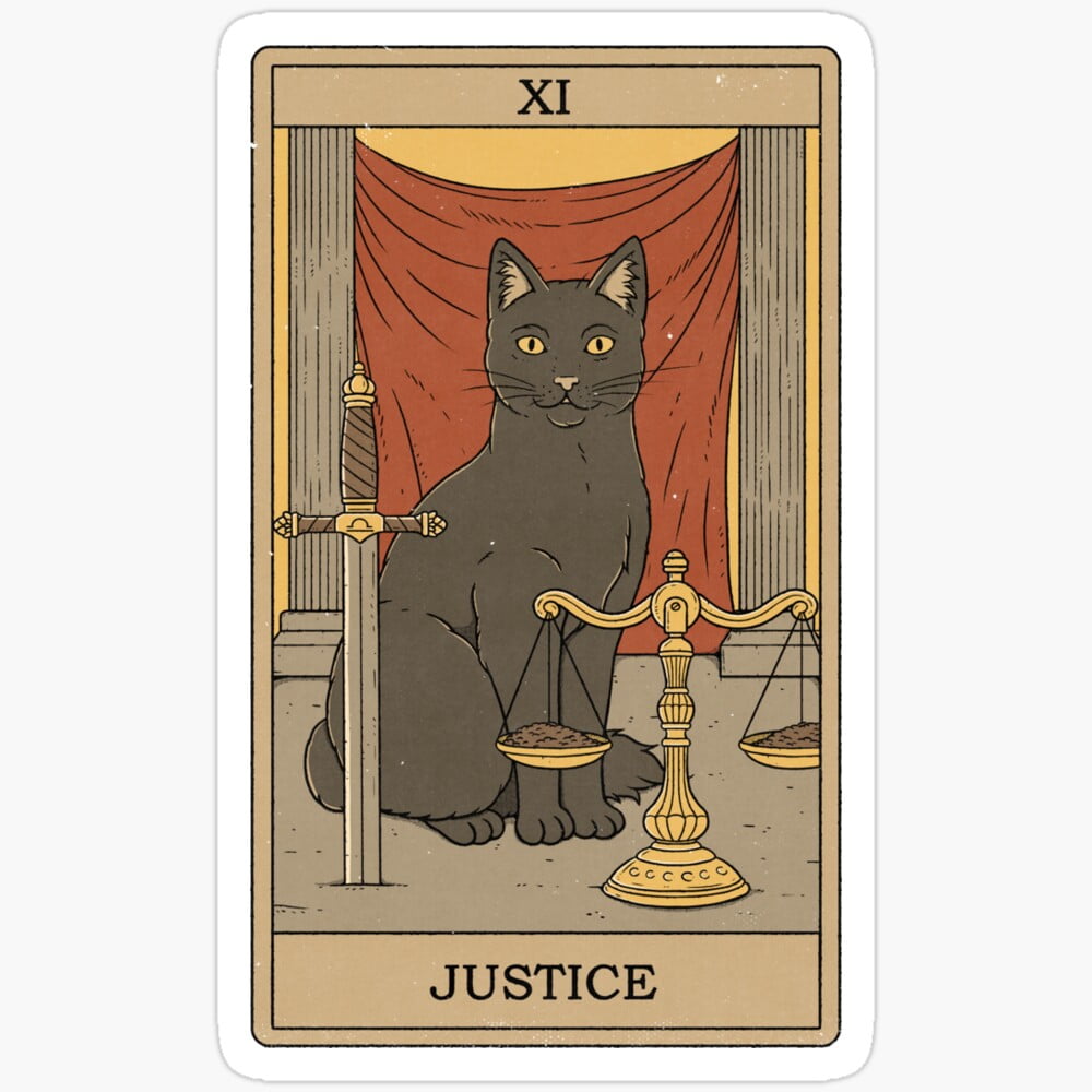 Justice - Cats Sticker Phone Decal Water Bottle Stickers Car Decals ...