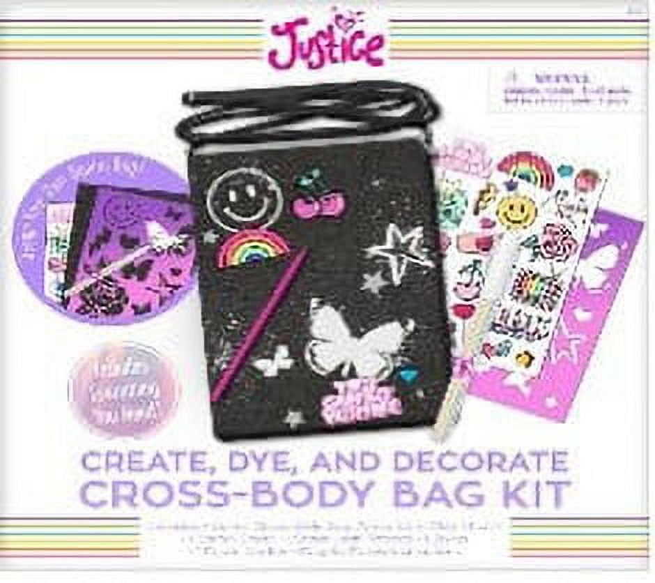 Justice Create, Dye, and Decorate Cross-Body Bag Kit - Walmart.com