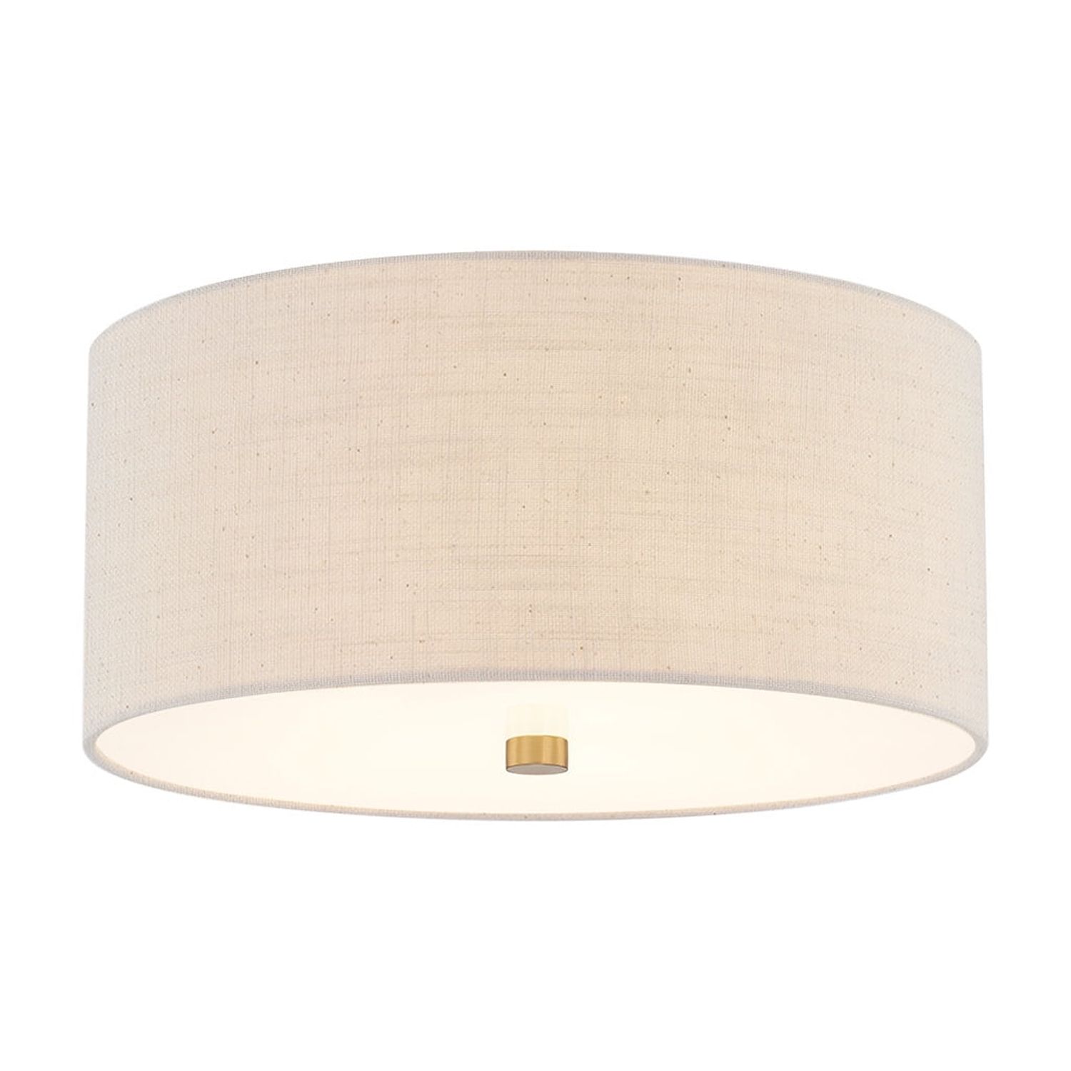 Justice Design Group Fab-9735 Classic 3 Light 14" Wide Flush Mount Drum ...