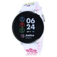 Justice Female Tween Sport Smart Watch with Perforated Band in White ...
