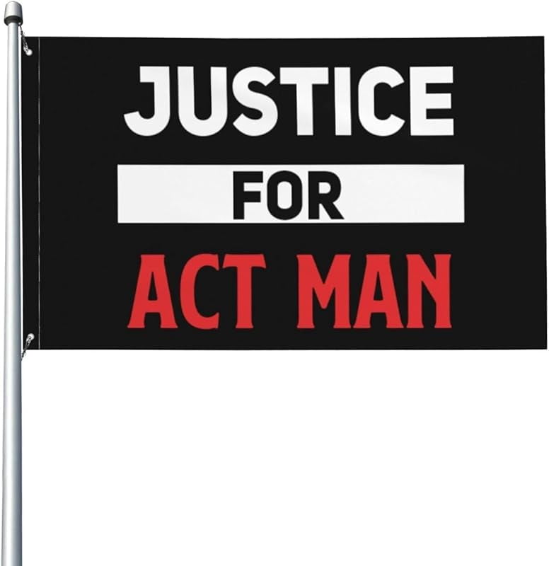 Justice For Act Man Flag For Indoor Home House Decor Durable Garden ...