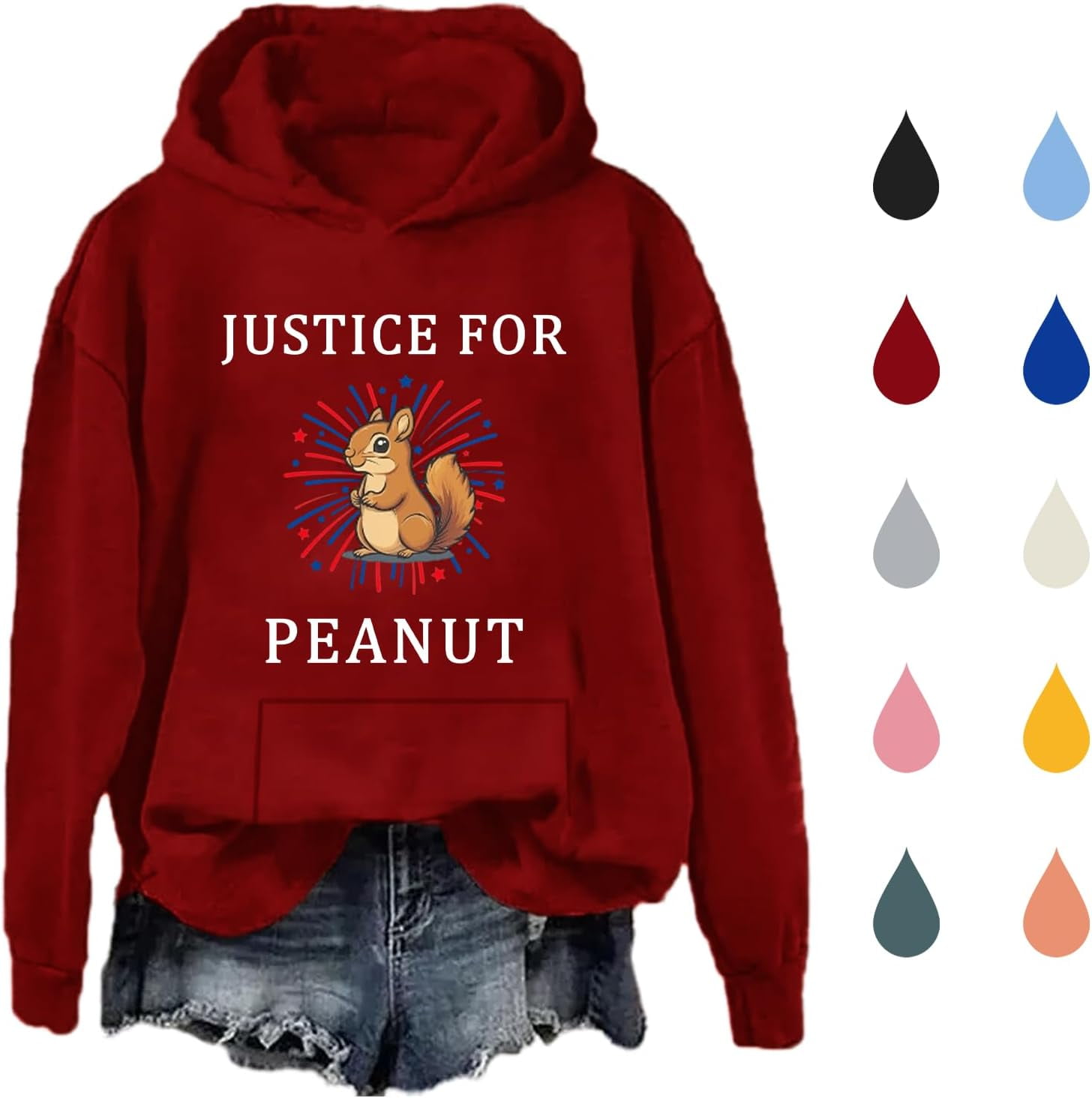 Justice For Peanut Hoodie, Justice For P'anut Hoodie, Justice For Peanut Squirrel Hoodie, Peanut ...