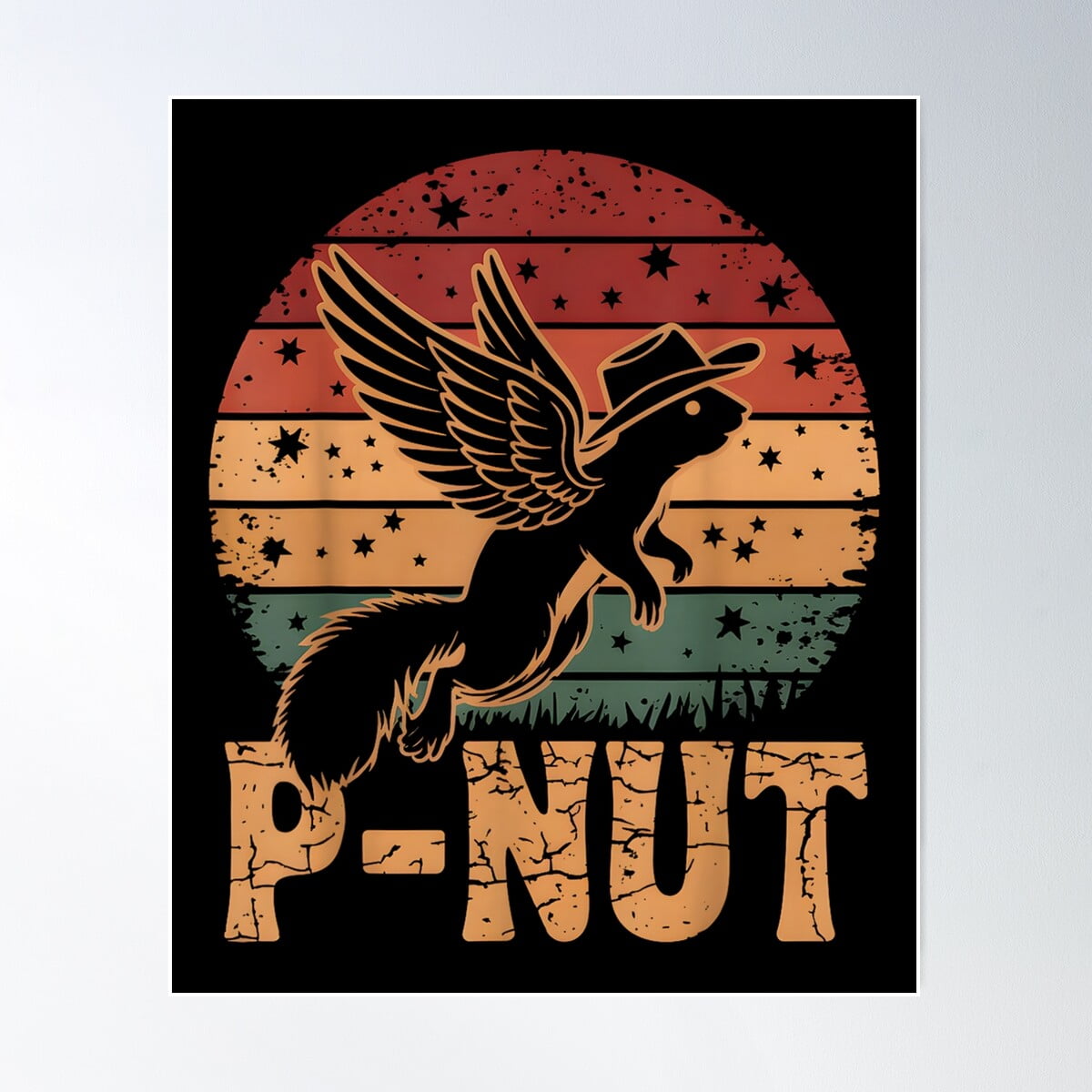 Justice For Peanut P’Nut Pnut Squirrel Lover Poster Wall Art, Modern Wall Decor For Living Room ...
