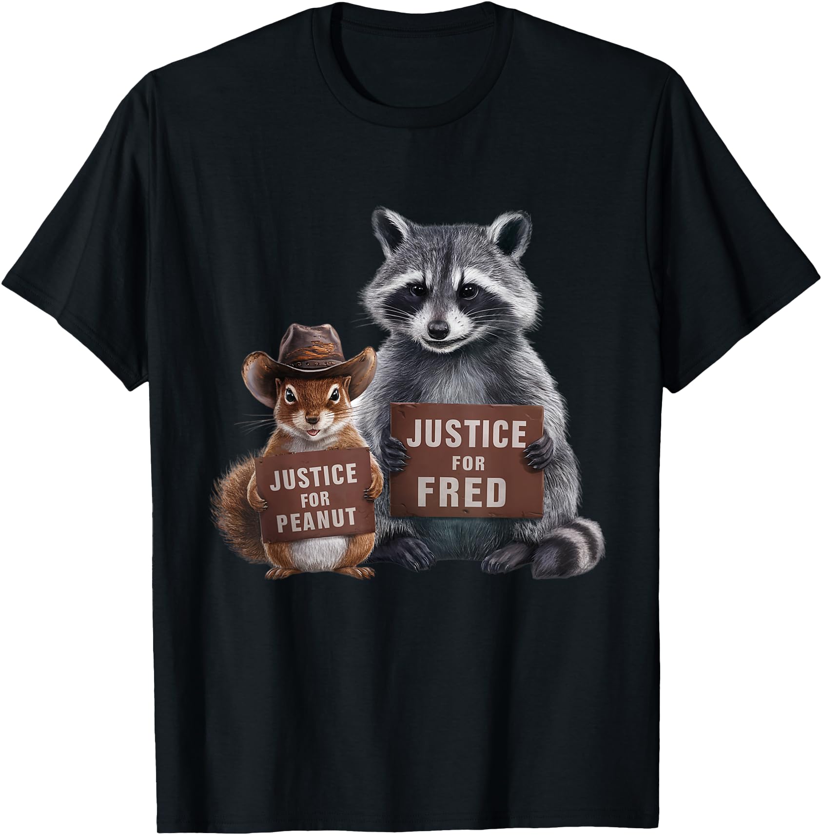 Justice For Peanut The Squirrel Justice For Fred The Raccoon T-Shirt ...
