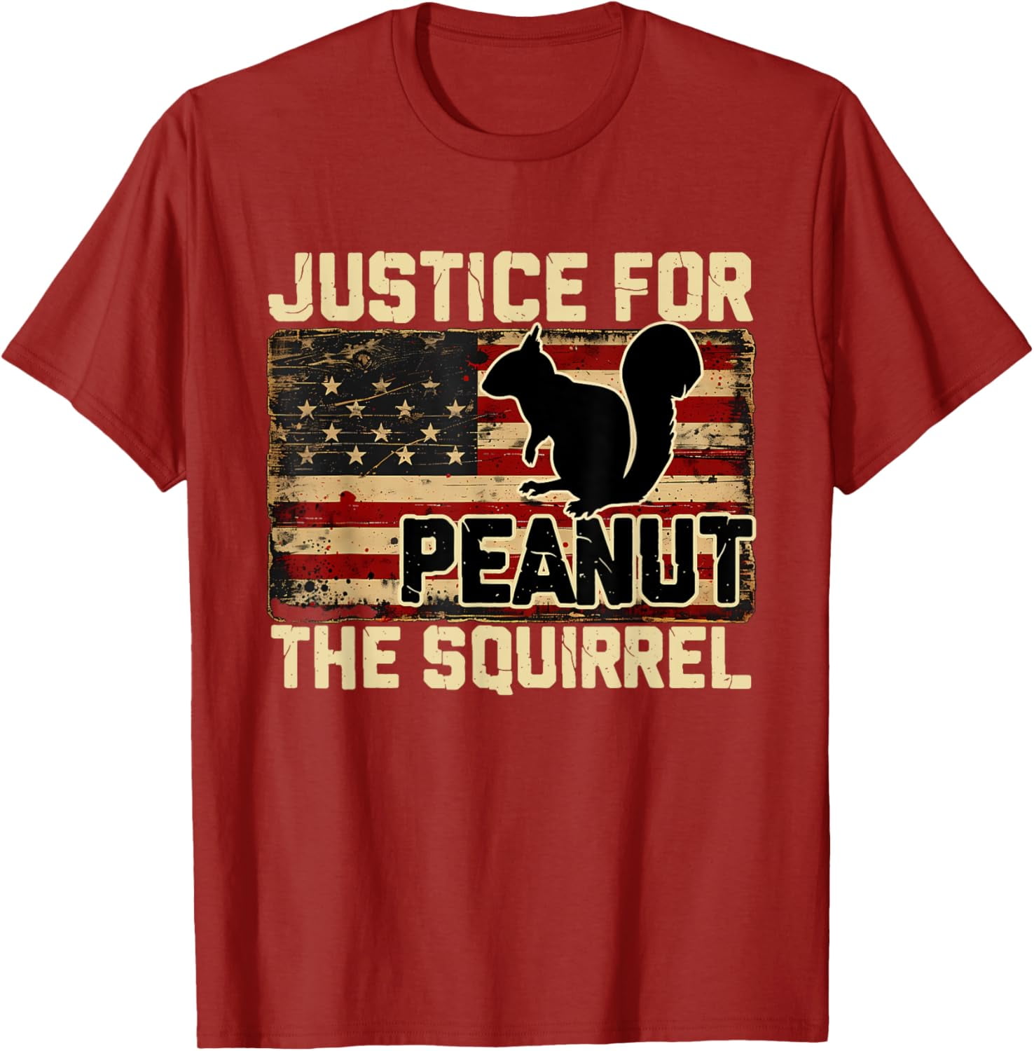 Justice For Peanut The Squirrel Tee - Peanut Squirrel T-Shirt - Walmart.com