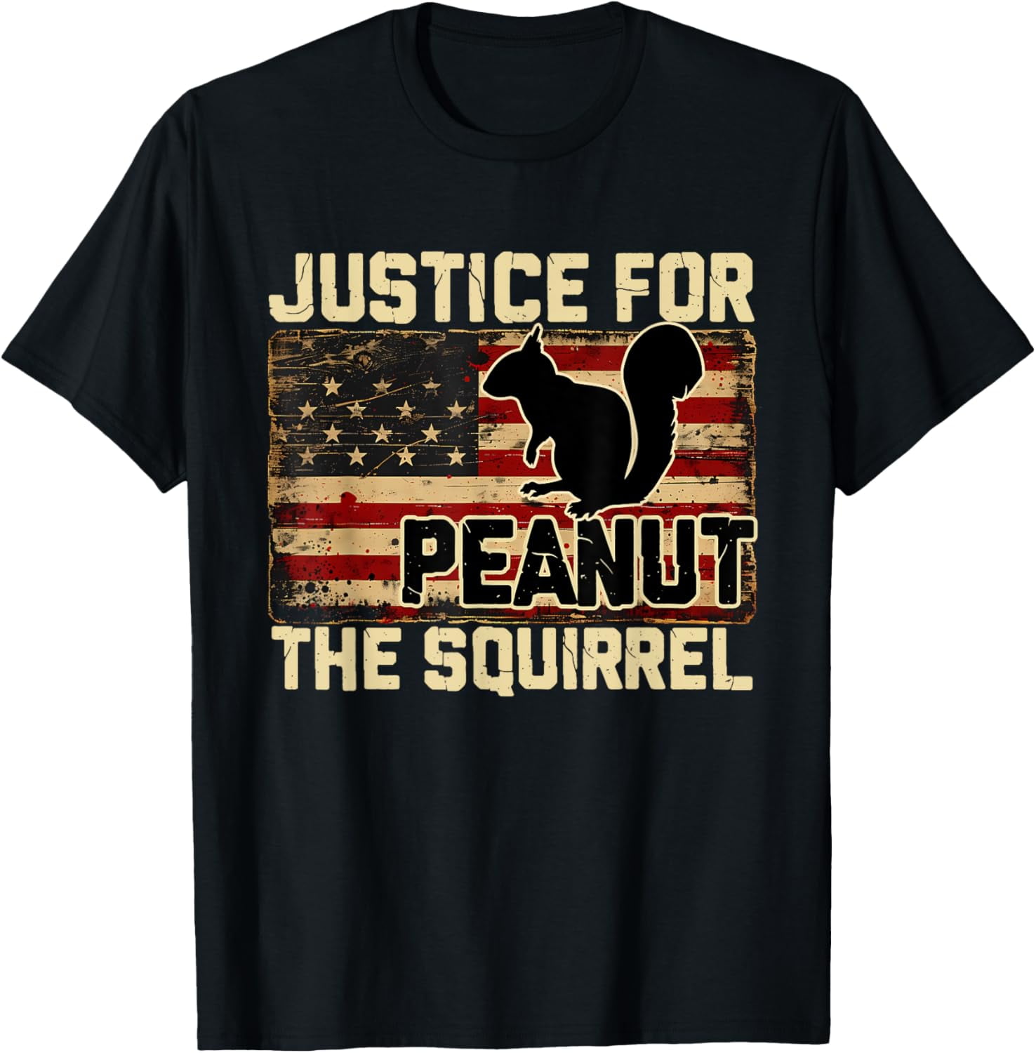Justice For Peanut The Squirrel Tee - Peanut Squirrel T-Shirt - Walmart.com