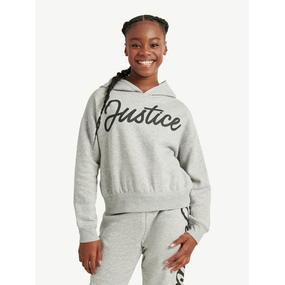 Justice Girl's Basic Fleece Hoodie, Sizes XS-XL & Plus