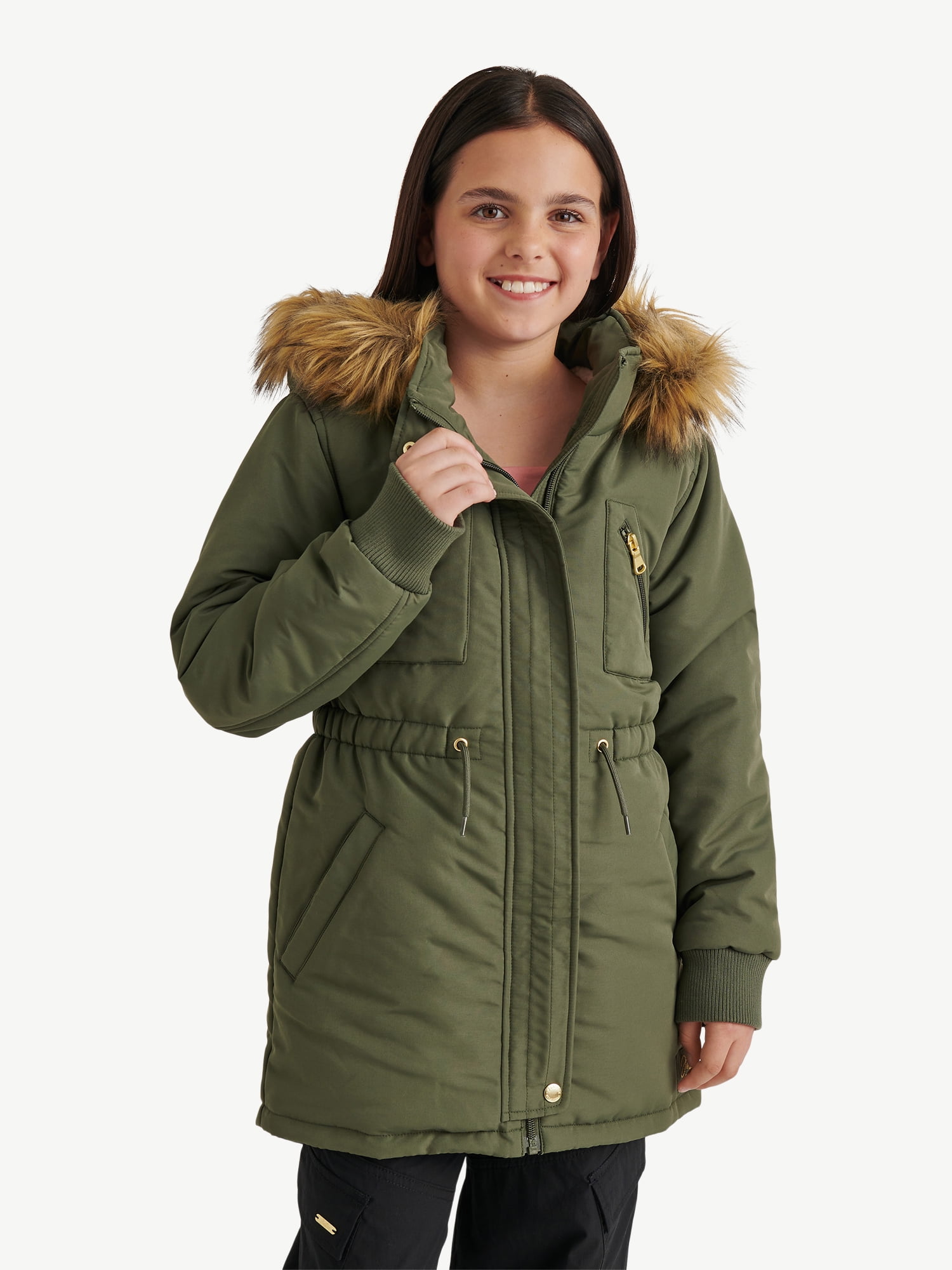 Justice Girl's Canvas Parka, Sizes XS - XL - Walmart.com