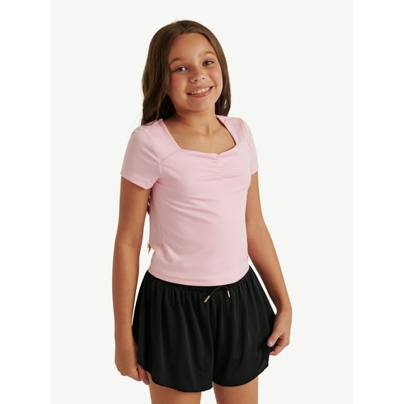 Justice Girl's Cinch Front Top, Sizes XS - XLP - Walmart.com
