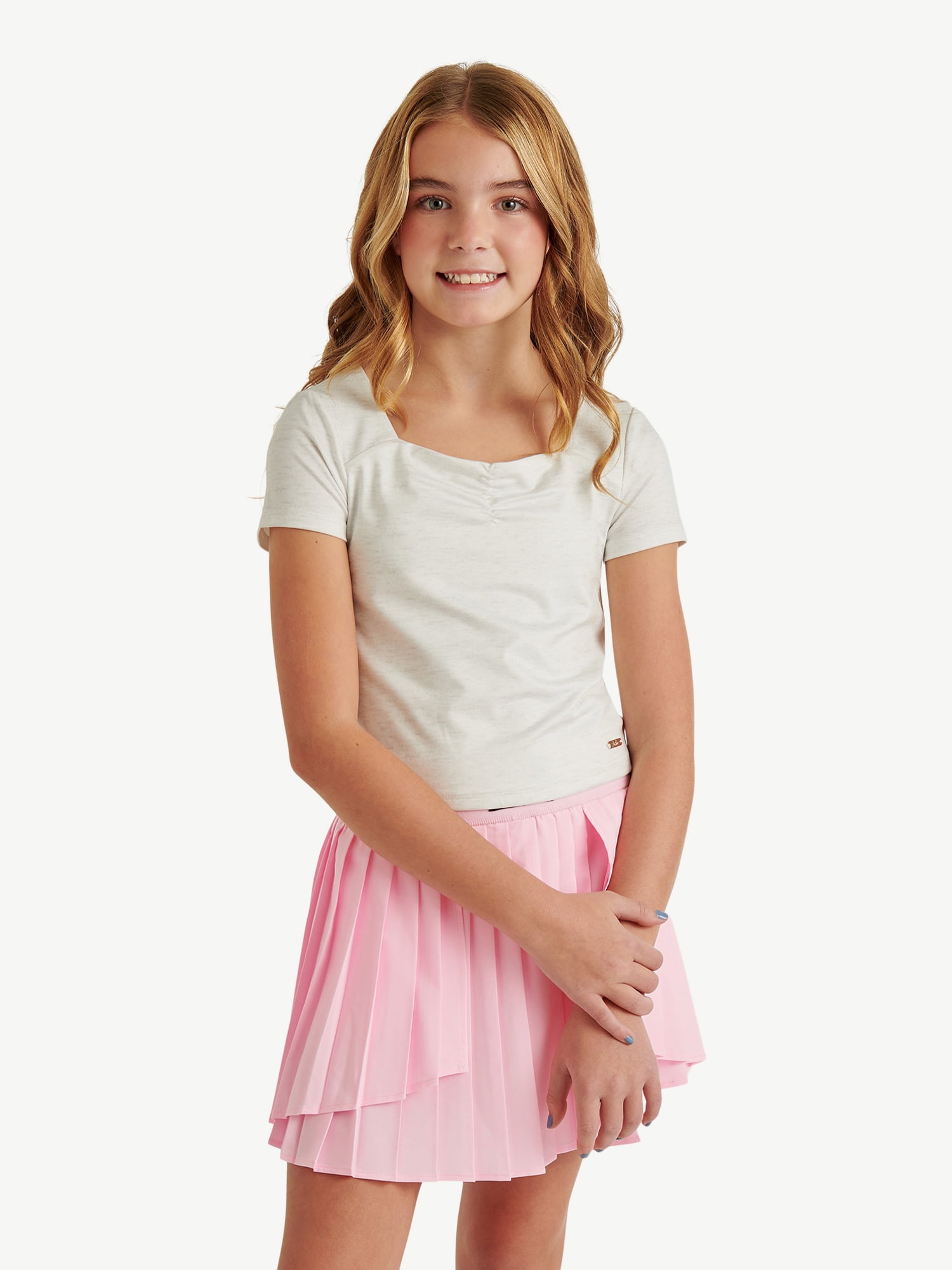 Justice Girl's Cinch Front Top, Sizes XS - XLP - Walmart.com