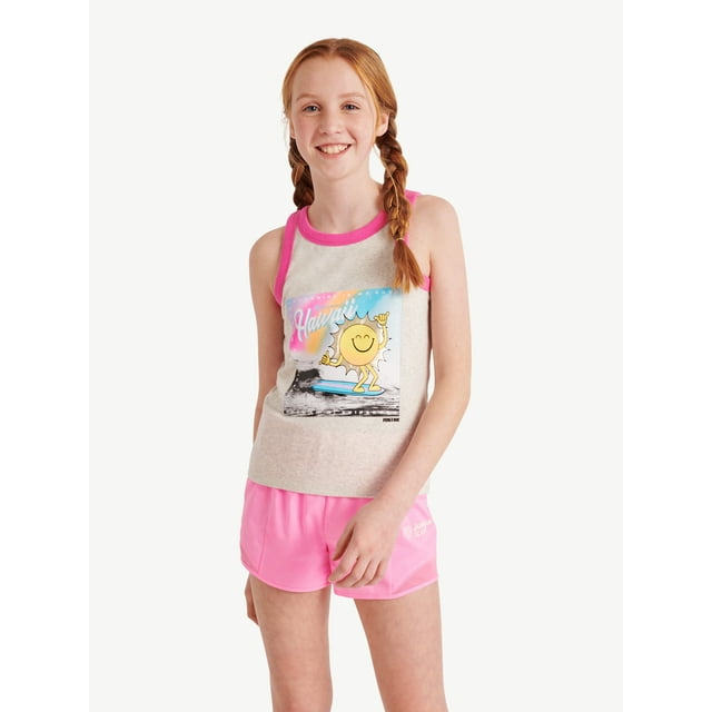 Justice Girl's Everyday Faves Ringer Tank, Sizes XS-XLP - Walmart.com Justice Girl's Everyday Faves Ringer Tank, Sizes XS-XLP - Walmart.com