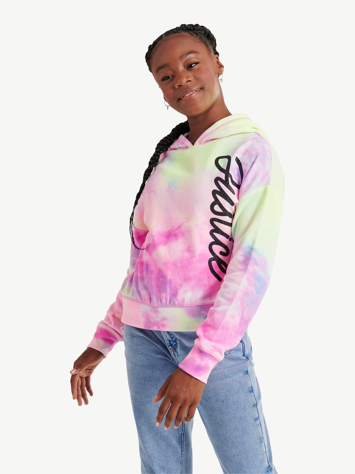 Justice Girl's Fleece Hoodie, Sizes XS-XL & Plus - Walmart.com