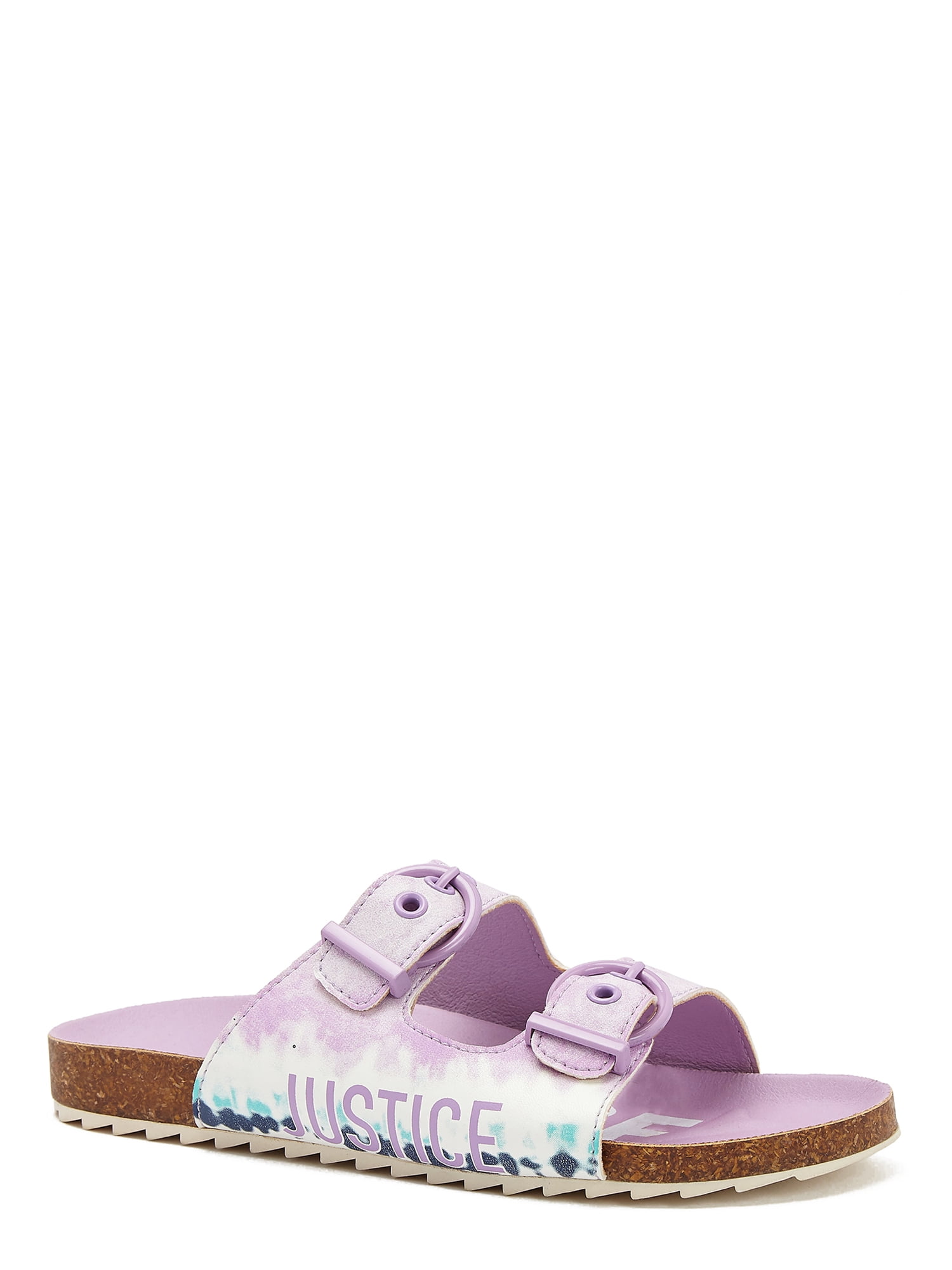 Justice Girl's Footbed Sandal, Sizes 13-6 - Walmart.com