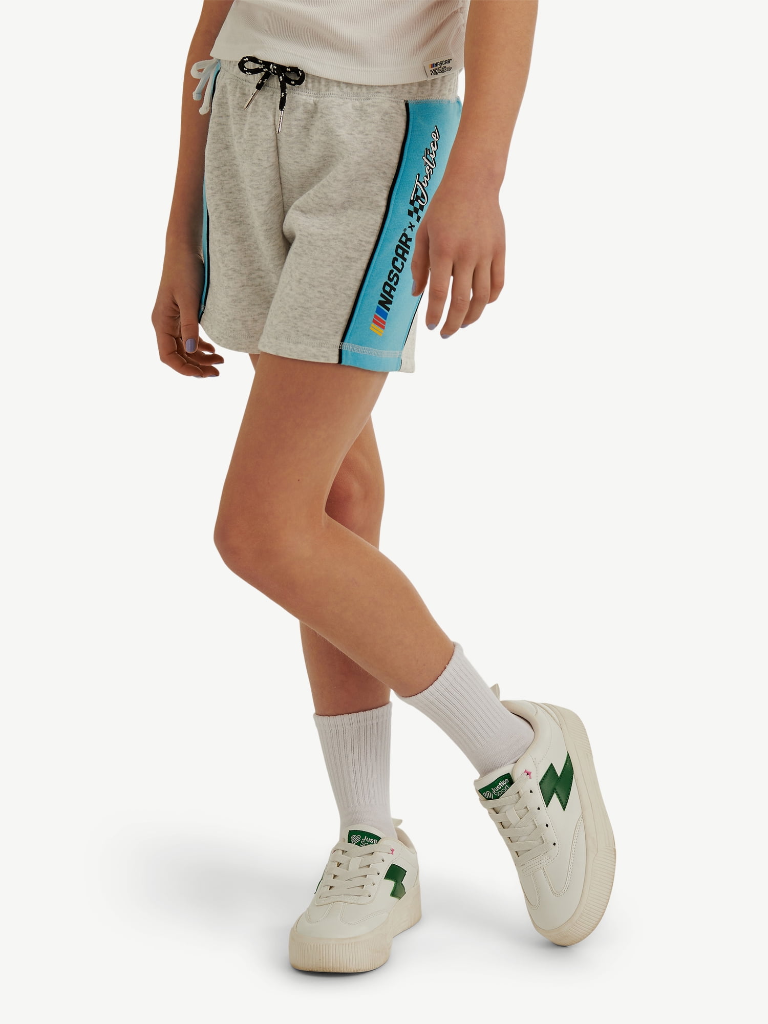 Justice Girl's NASCAR X Justice Collab Fleece Short, Sizes XS - XLP ...