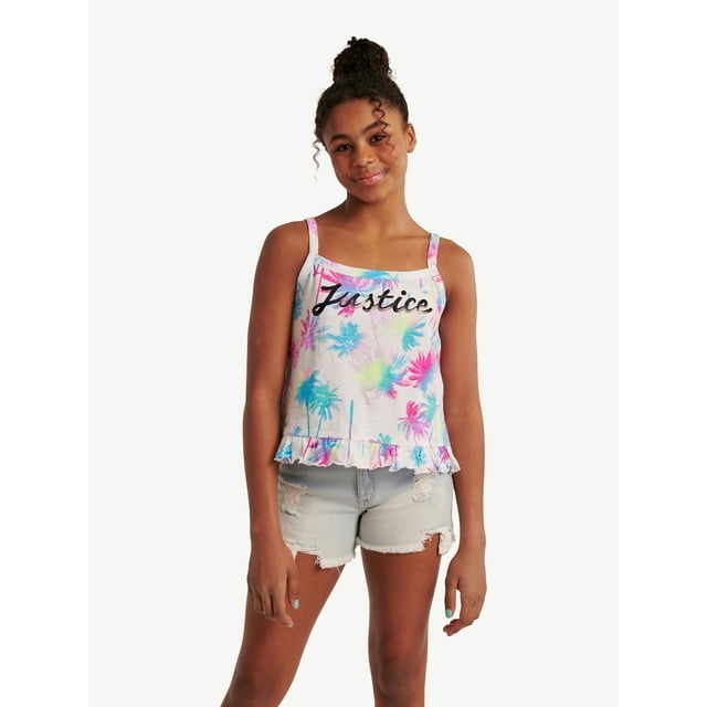 Justice Girl's Peplum Cami Tank, Sizes XS-XLP - Walmart.com Justice Girl's Peplum Cami Tank, Sizes XS-XLP - Walmart.com
