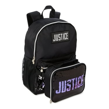 Justice Girls 17" Laptop Backpack with Lanyard Black - Walmart.com