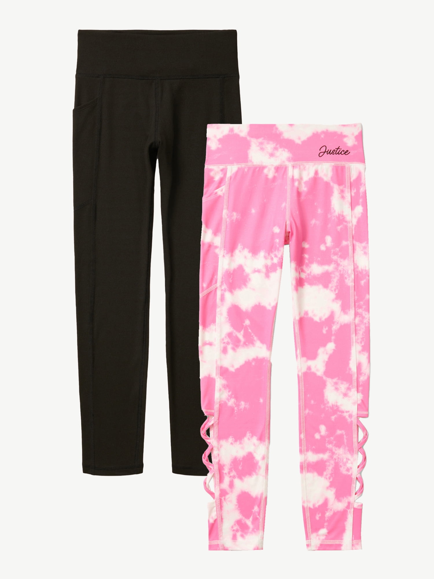 Justice Girls 2-Pack Active Leggings, Sizes XS-XLP - Walmart.com