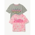 Justice Girls 2-Pack Short Sleeve Tee Shirts, Sizes XS-XLP - Walmart.com