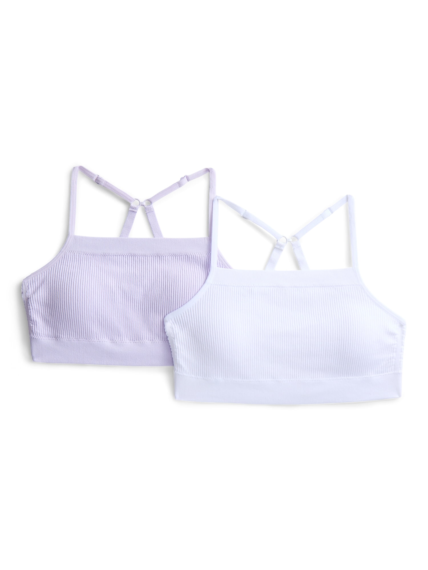 Justice Girls 2X2 Seamless Rib Bra, 2-Pack, Sizes 28-38 - Walmart.com