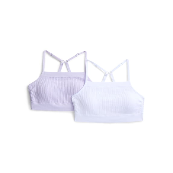 Justice Girls 2X2 Seamless Rib Bra, 2-Pack, Sizes 28-38 - Walmart.com