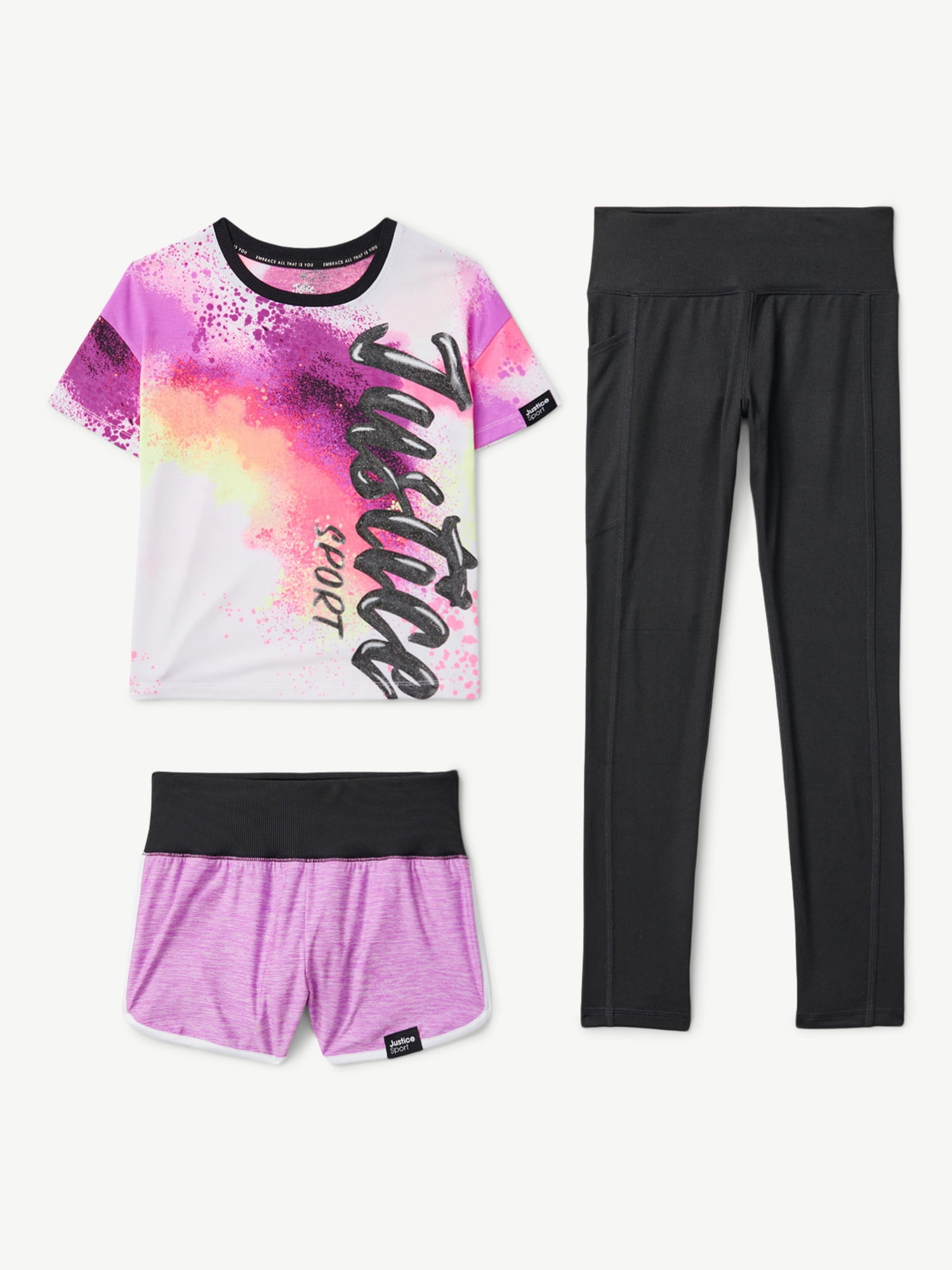 Justice Girls 3-Piece Set, Sizes XS-XLP - Walmart.com