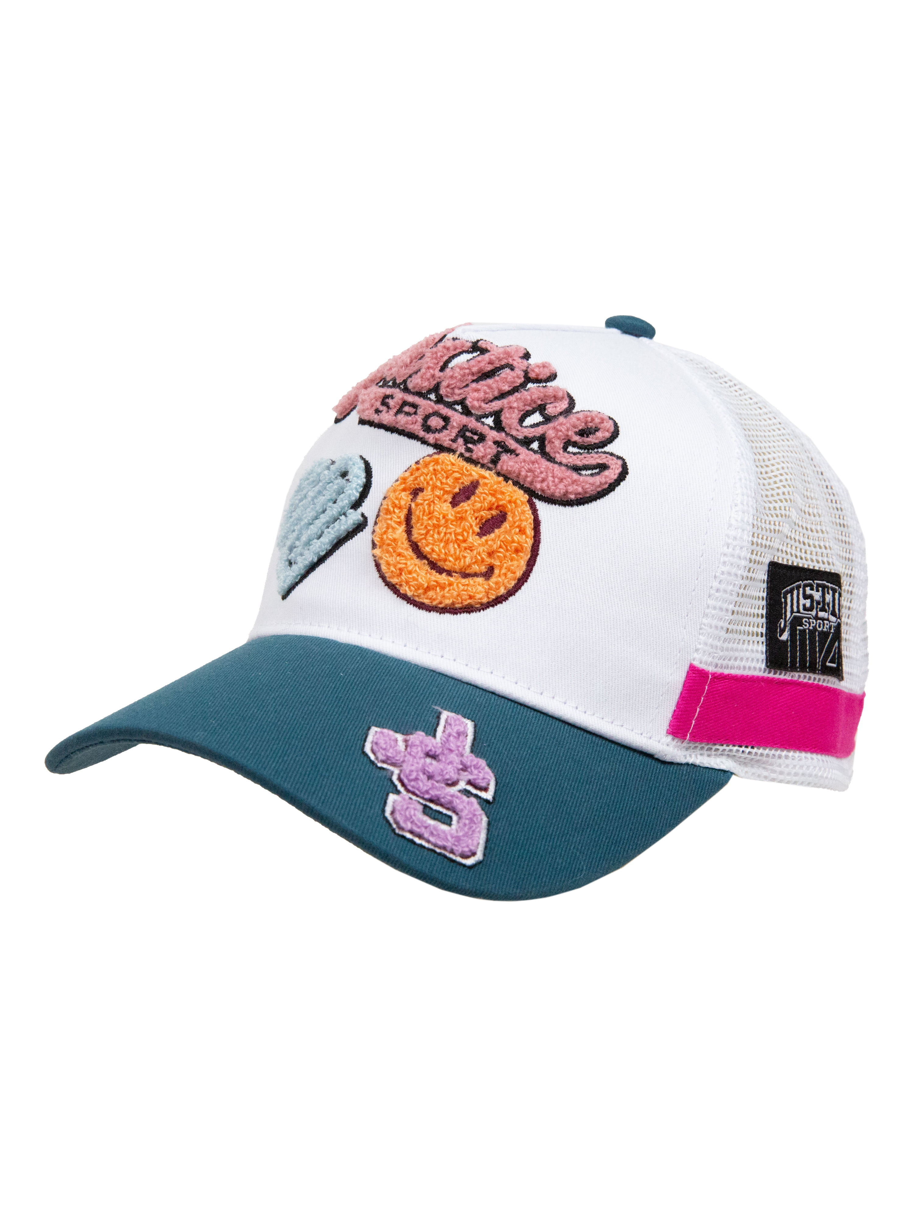 Justice Girls Baseball Style Hat, Gray with Green Brim - Walmart.com