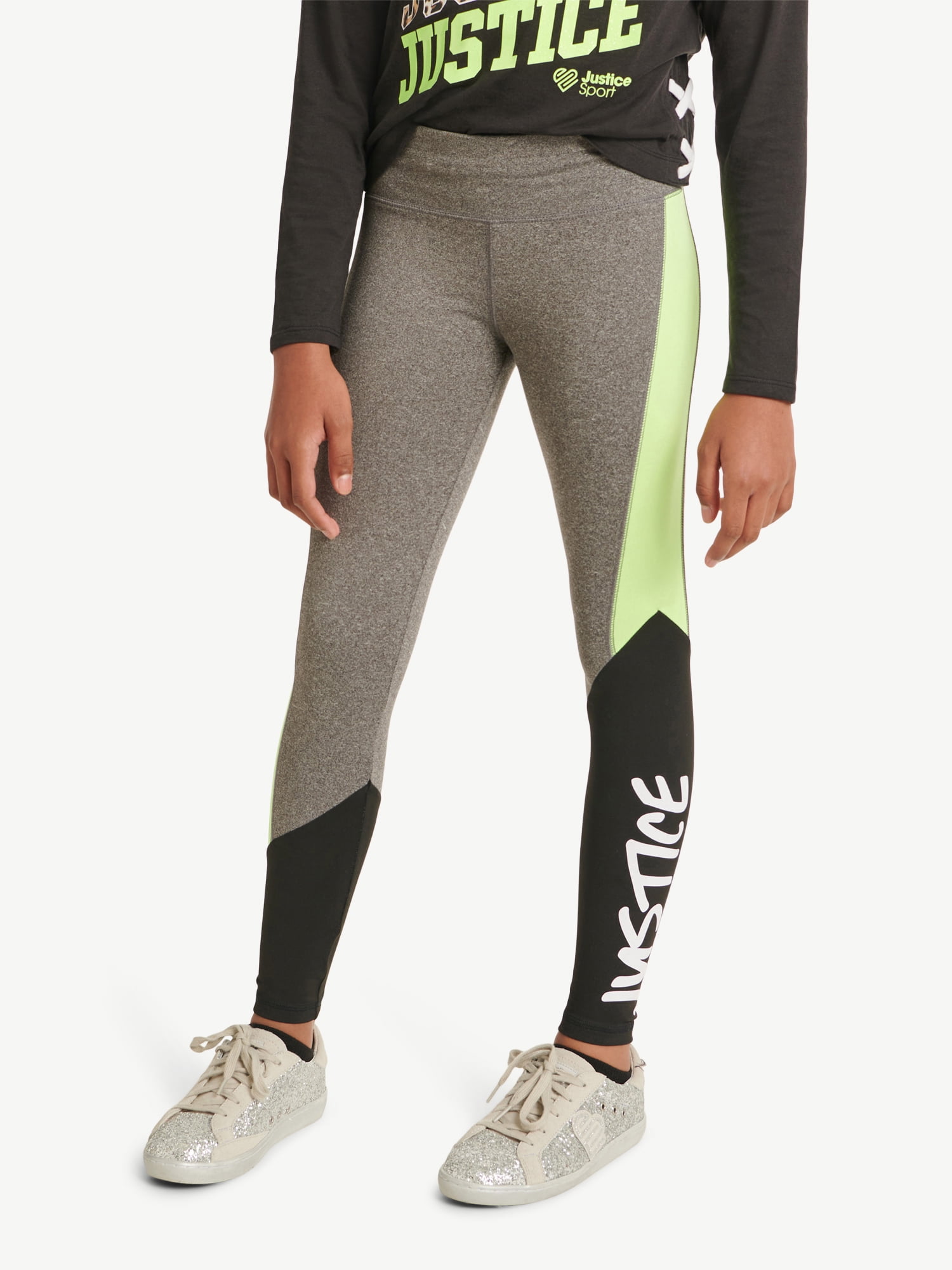 Justice Girls Blocked Leggings, Sizes XS-XLP - Walmart.com